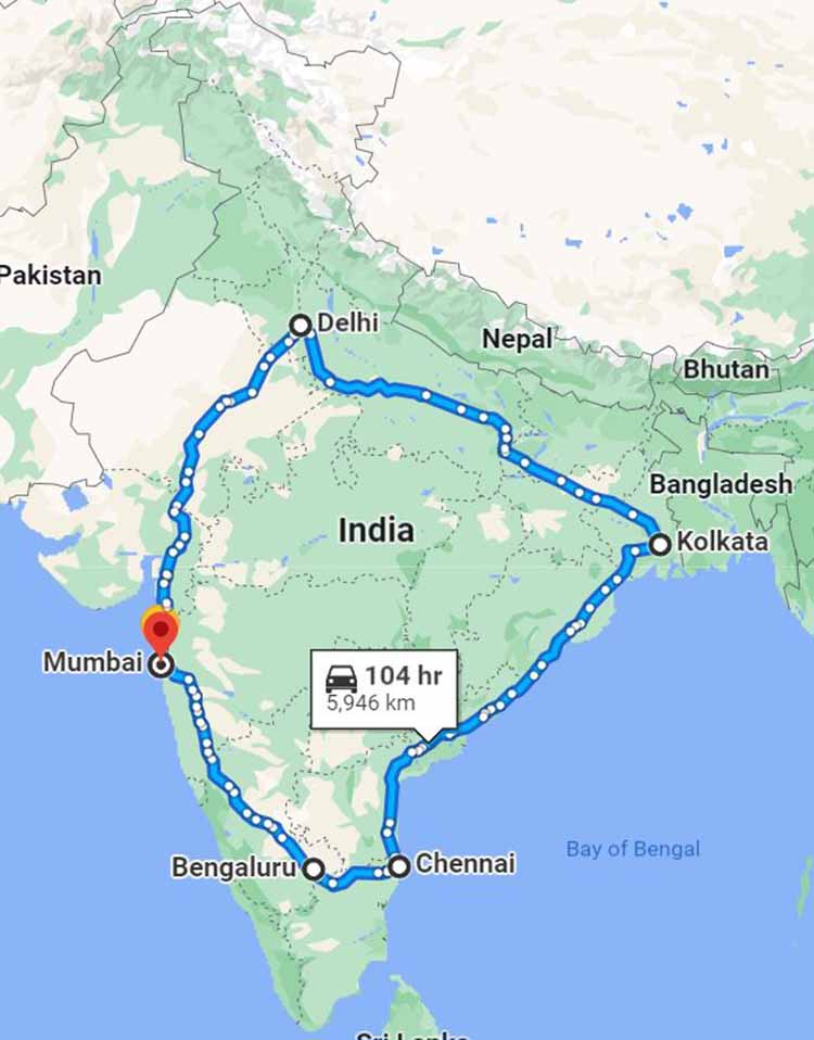 India’s first-ever cross-country journey on electric car - TimesTech